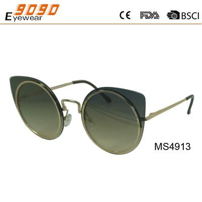 China Gafas de sol especiales del metal de la moda que seleccionan, lente ULTRAVIOLETA de 400 protecciones, de alta calidad en venta