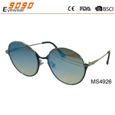 China Gafas de sol con el marco metálico, nuevo estilo de diseñador de moda, lente ULTRAVIOLETA de 400 protecciones en venta