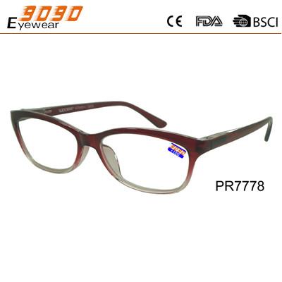 China Los vidrios de lectura calientes del estilo de la venta con la primavera se articulan, conveniente para los hombres y las mujeres en venta