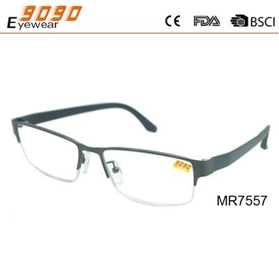 China Vidrios de lectura calientes de la venta de Semi-rimleess, hechos del metal, convenientes para los hombres y las mujeres en venta