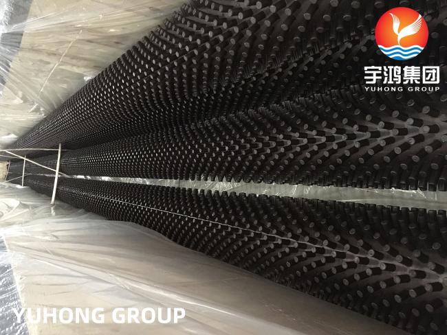 Studded tube manufacturing process at Yuhong Group facility