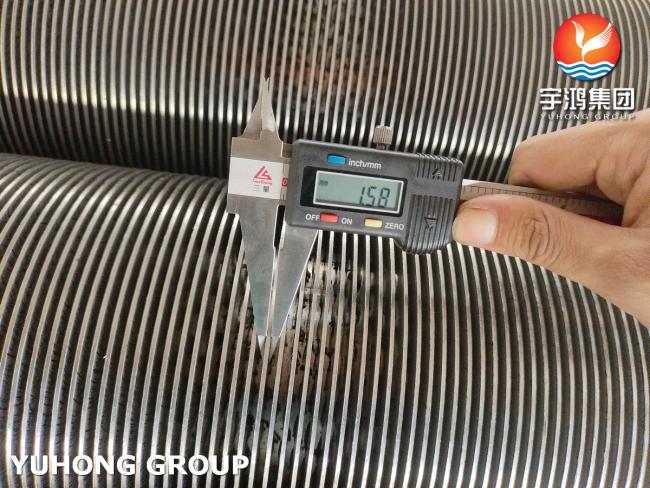 High Frequency Welding Fin Tube ASTM A312 TP347H with stainless steel fins for industrial heat transfer applications