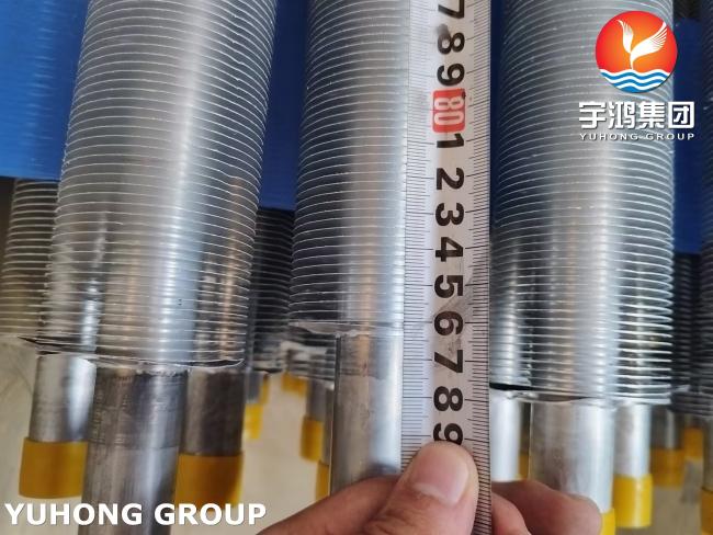 Manufacturing process of L Type Wound Fin Tubes in production facility