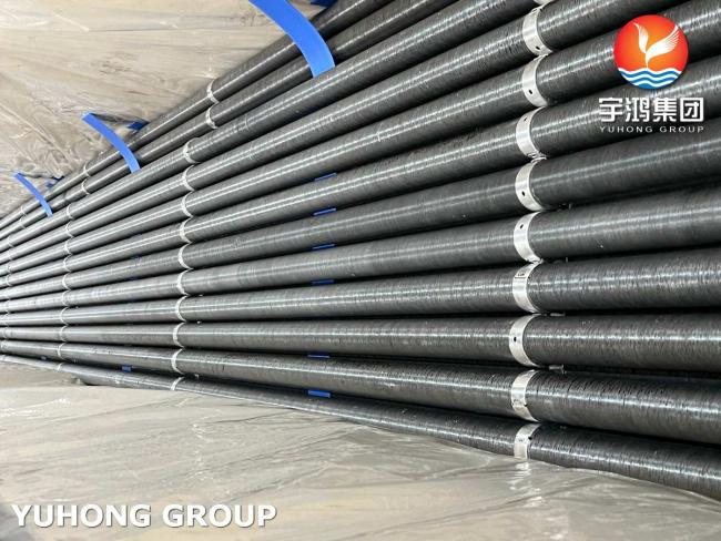 Embedded G Fin Tube with ASTM A179 base and Al1060 aluminum fins for dry air cooler applications