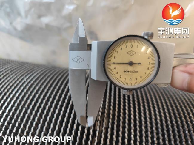 ASTM A312 TP347H Serrated Fin Tube manufacturing process and product display