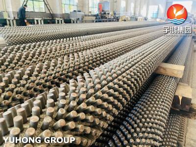 China ASTM A213 T9 Alloy Steel Seamless Tube with SS409 Studs, Studded Tube(Pin Tube) ,Fired heater, Furnace Application for sale