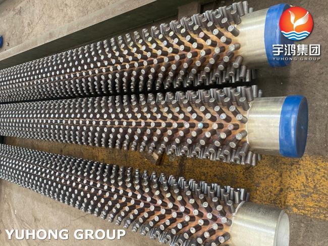 ASME SA335 P22 Studded Tube with 11Cr studs for radiant and convection coil applications