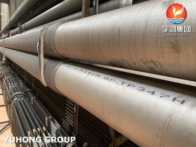 China TP347H A312 Tubos finitos de soldagem de alta frequência em pré-aquecedor e condensador de ar à venda