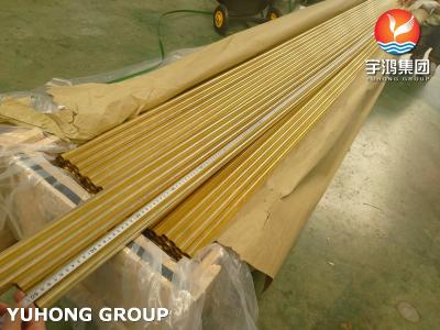Cina ASTM B111 C44300 O61 Tubo per scambiatori di calore in acciaio di lega di rame per condensatori in vendita