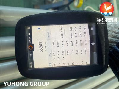 Cina Tubo di caldaia in acciaio inossidabile,ASME SA213 TP347H, applicazione nelle caldaie delle centrali elettriche in vendita
