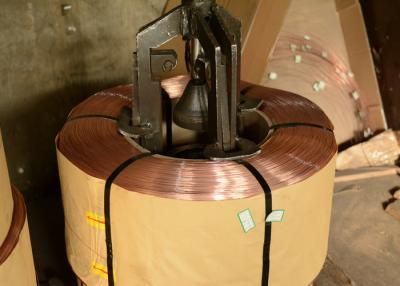 Het koper bedekte Laag Koolstofstaalwalsdraad Materiële SAE 1008 SAE 1010 SAE 1018 met een laag