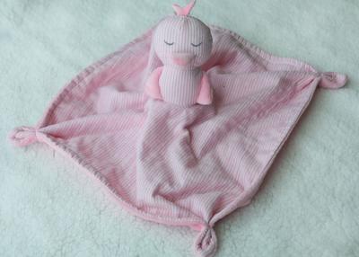 China Pink Color Personalised Baby Comfort Blankets Comfortable For Airplane for sale