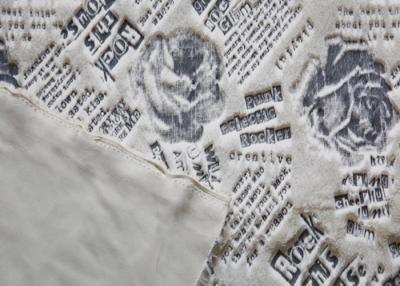 China Single Side Plush Material Fabric , Caulking Plush Fleece Fabric for sale