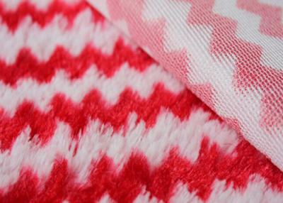 China Farland PV Plush Fabric Stripe For Pillow / Pajama Tear - Resistant for sale