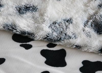 China Farland Cow Print PV Plush Fabric Comfortable OEM / ODM Welcome for sale