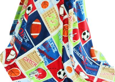 China Soft Fold Edge Colorful Coral Fleece Blanket With GSG Certification for sale
