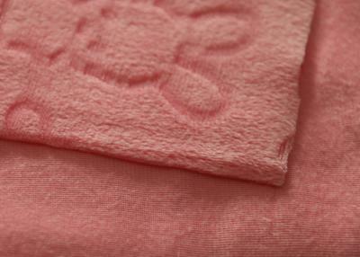 China SGS Certification Pink Soft Minky Fabric 3.5 Pile Low Cadmium for sale