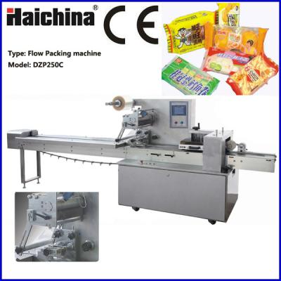 Cina Macchina orizzontale multifunzionale automatica del pacchetto di flusso per il biscotto/il cioccolato/biscotti/pane in vendita
