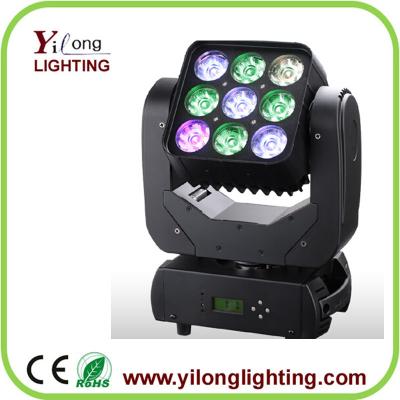 China cheap price 9PCS 12W RGBW Cree Matrix moving head lighting,dmx512 stage light,American dj light,wedding decoration for sale