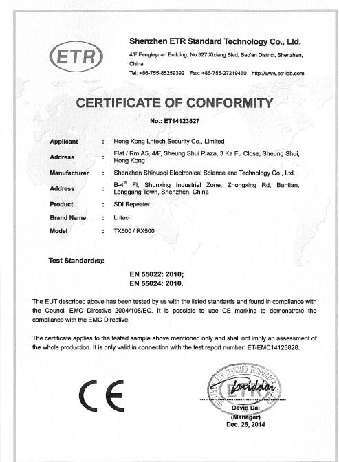 TXRX-500m - Shenzhen Shinuoqi Electronical Science and Technology Co. td.