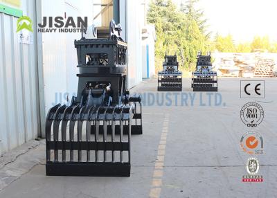 China Metal Scrap Sorting Grab , Hydraulic Stone Square Rotating Demolition Grapple for sale
