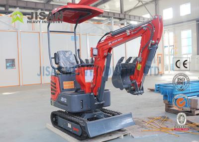China Euros Work Hydraulic Mini Excavator Machine , Agricultural Machinery 1 Ton Excavator for sale