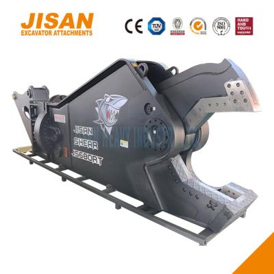 China Powerful Hydraulic Steel Cutting Shear For Cutting Iron Material Steel Structure Pipes And Increased Cylinder Size for sale