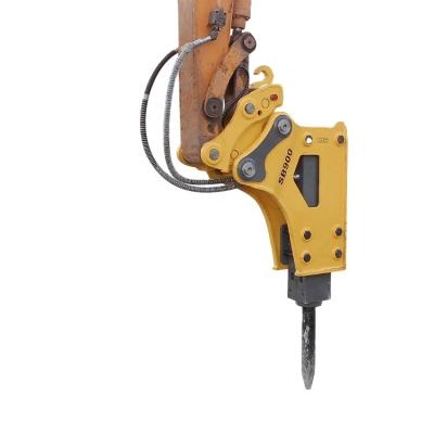 China Hydraulic Breaker Hammer with 100mm Chisel Diameters 3/4 inch Hosepipe and 150-170kg/cm2 Operating Pressure for 15 Tons Excavator for sale