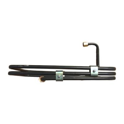 China Pre-Bent Seamless Steel Air Line SZ903000747 No.15 High Pressure Air Dryer Connect Pipe With Color Zinc Threaded Fittings For Heavy Truck Brake System for sale