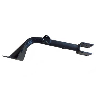 China Full penetration welded cab rear mount bracket DZ13241440030 black anti rust coated load bearing support for sale