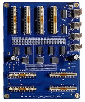 China Printing machinery parts 2 head better printer TX800 inkjet board kit for UV flatbed phone case T-shirt clothing print for sale