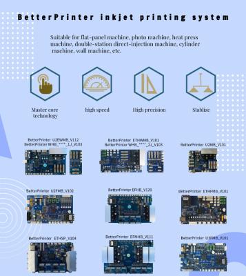 China Drukbord G5I Acht koppen Kit voor cilindrische wijnfles Ball Pole Printing Direct Spraying Machine Inkjet Board Te koop