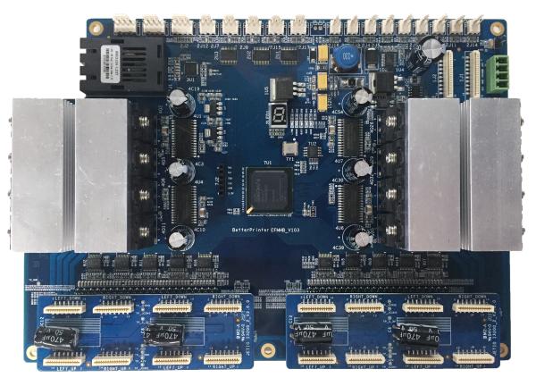 Υφαντικός ψηφιακός ωοειδής εκτυπωτής USB3.0 I3200 οκτώ επικεφαλής πίνακας Inkjet