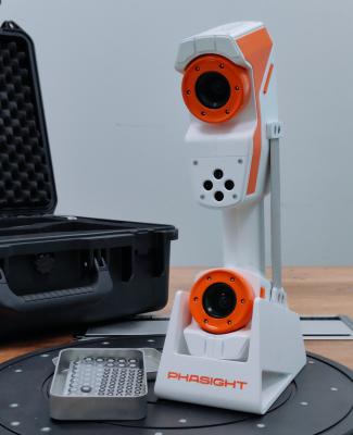 China Phasight X1-Aero CFRP-Optimized Handheld 3D Scanner 86 Blue Laser Lines 0.020mm Composite Layup Tool Inspection and for sale
