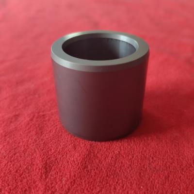 China 1650°C Max Temperature Corrosion Resistant Silicon Carbide Ceramic Sliding Bearing Sleeve With Customized Size for sale
