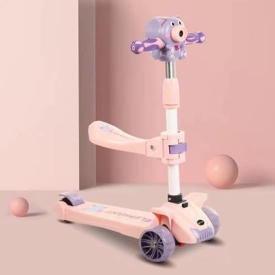 Cina 3-8 anni Ragazzi Ragazze di plastica Bambini Scooter a tre ruote Scooter a tre ruote 30kg in vendita