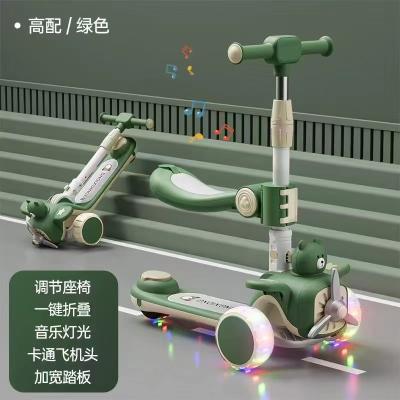 Cina Scooter in plastica per bambini a tre ruote con altezza del sedile regolabile a 6 km/h in vendita
