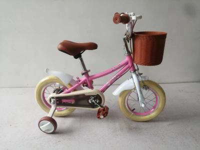 Cina Bicicletta per bambini da 12 pollici con cestino e freno Bicicletta verde per bambini in vendita