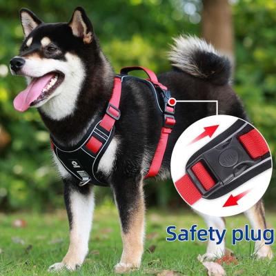 China Explosion Proof Dog Harness For Large Dogs Strong Pet Harness For Outdoor for sale