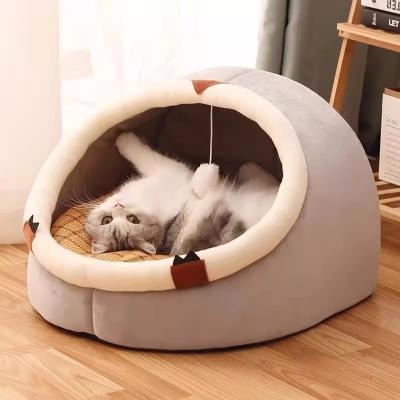 China Waterproof Pet Nest Durable Comfortable Soft Cozy Sleeping Bed Suitable for Small Medium Large Dogs and Cats for sale