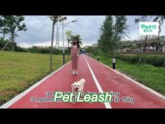 retractable personalized dog leash 360° tangle free pet leash with light