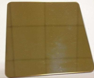 China Decoratieve Plaat 0.32.0mm van het 300 Reeksen Gouden Rose Gold Sheet Metal Cold Gerolde Staal Dunne Plaat Te koop