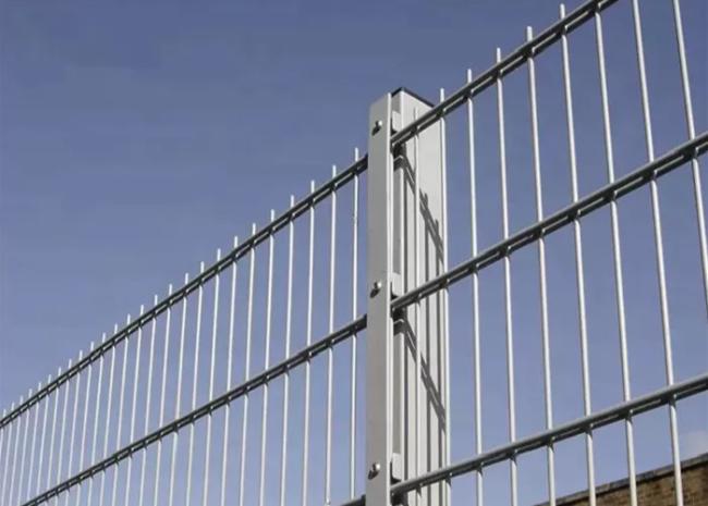 Close-up of Double Loop Wire Fencing structure