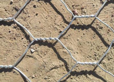 China PVC / Hot-dip Galvanized Iron Wire Gabion Wire Mesh For Slope Protection for sale