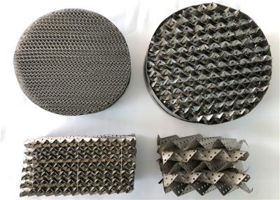 China High Capacity Metal Tower Packing Corrugation Surface Corrosion Resistance for sale
