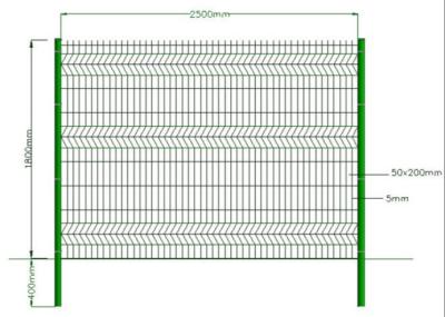 China Hot Dip Galvanized 3d Curve Welded Wire Mesh Fence Panel for sale