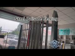 Cerca paliçada de aço galvanizado tipo 2,4m W/D sustentável