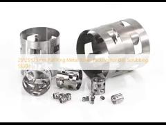 25*25*0,3mm Pall Ring Metal Tower Packing per lo scrubbing a gas SS304