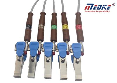 Cina 5 accessori veterinari blu di elettrocardiogramma del cavo 91012058104 in vendita