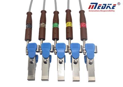 Cina 5 accessori veterinari blu di elettrocardiogramma del cavo 91012058104 in vendita